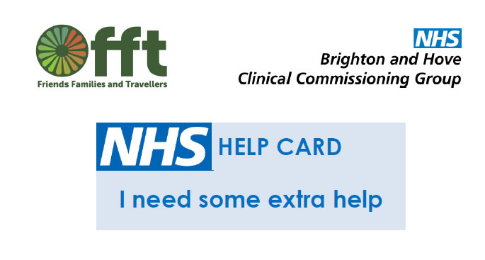 Health Help Card - Friends, Families and Travellers